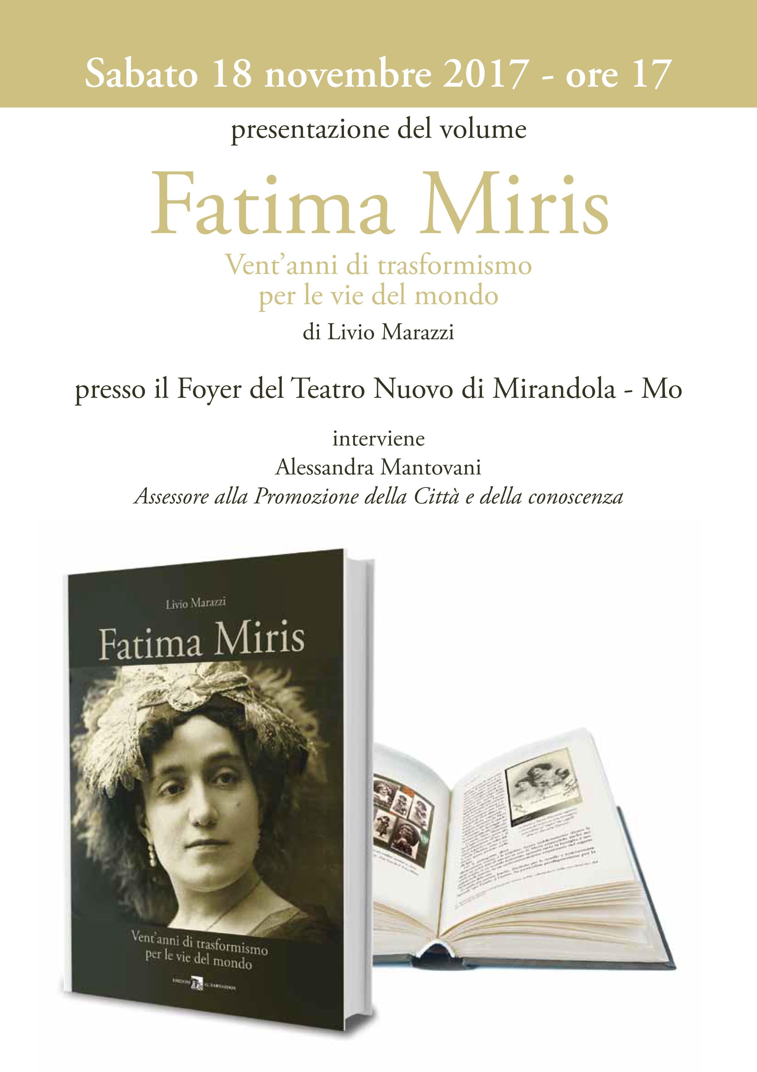 18 Novembre - Presentazione del volume Fatima Miris...... - AL BARNARDON