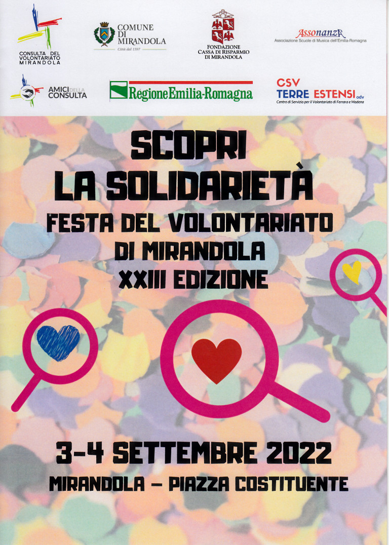 3/4 Settembre a Mirandola - Festa del Volontariato - Tutto il programma ...