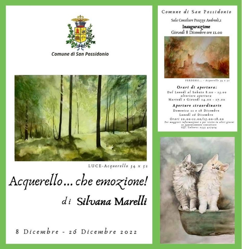 Dall'8 Dicembre a San Possidonio - Acquerello...che emozione! - Mostra ...
