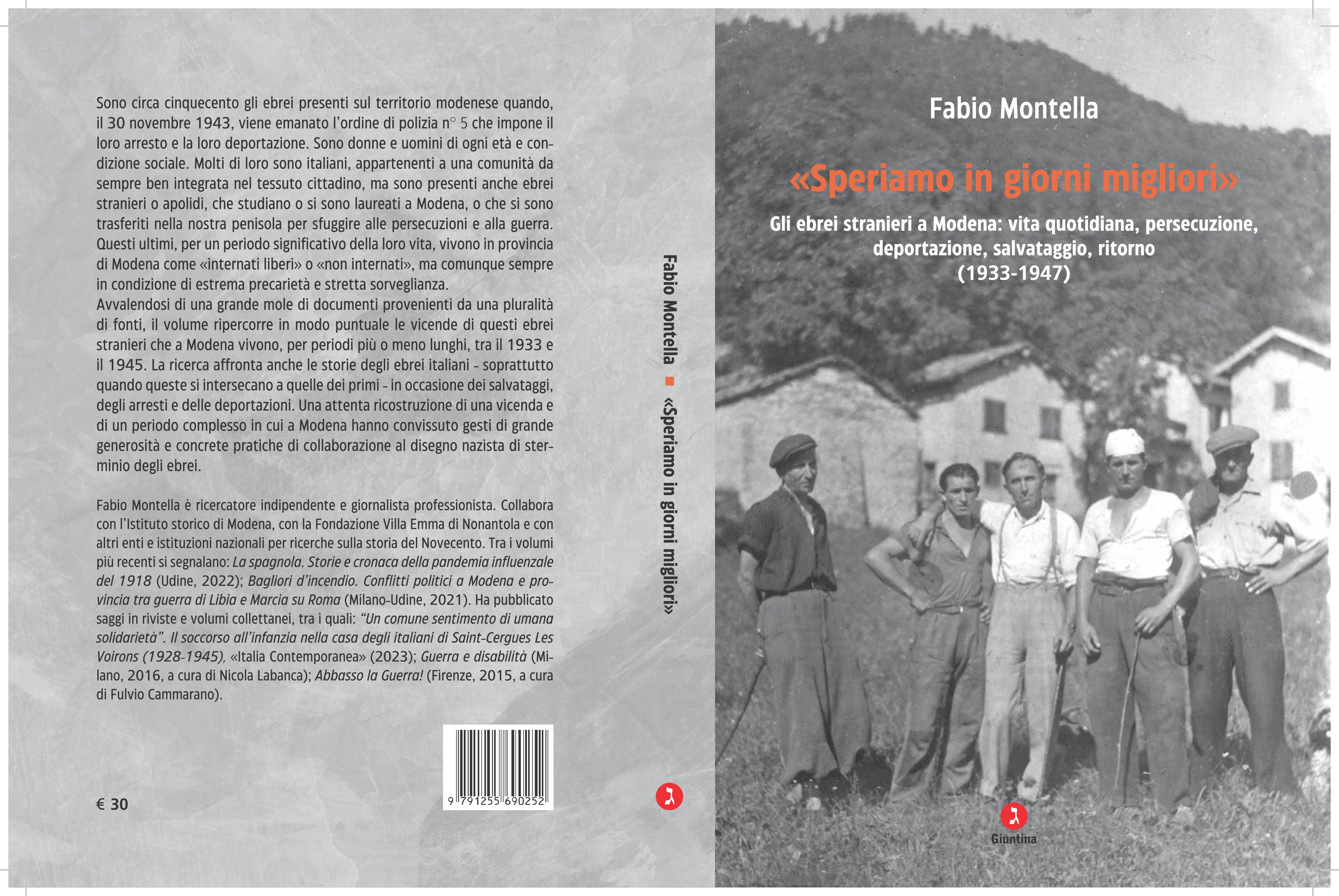 28 Gennaio a Mirandola presentazione del libro: "Speriamo in giorni ...